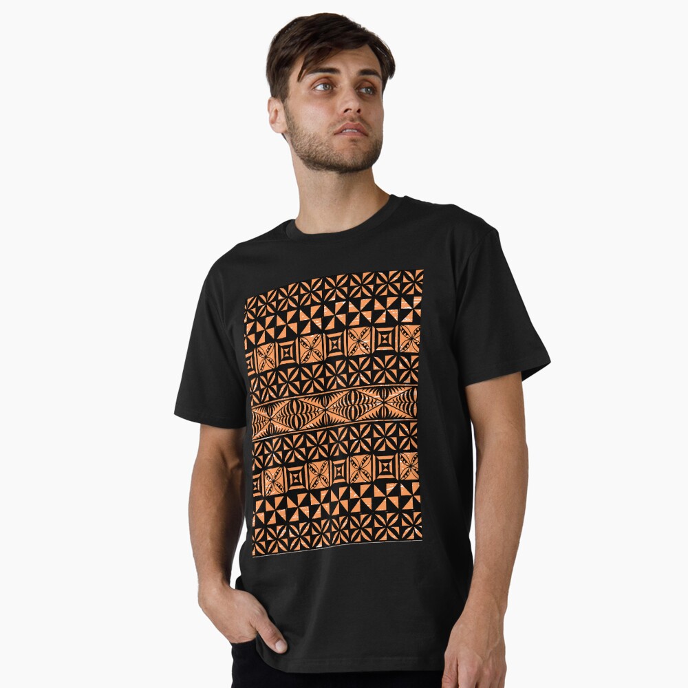 "Ngatu Tokelau Feletoa Manulua Tongan Traditional Polynesian Orange ...