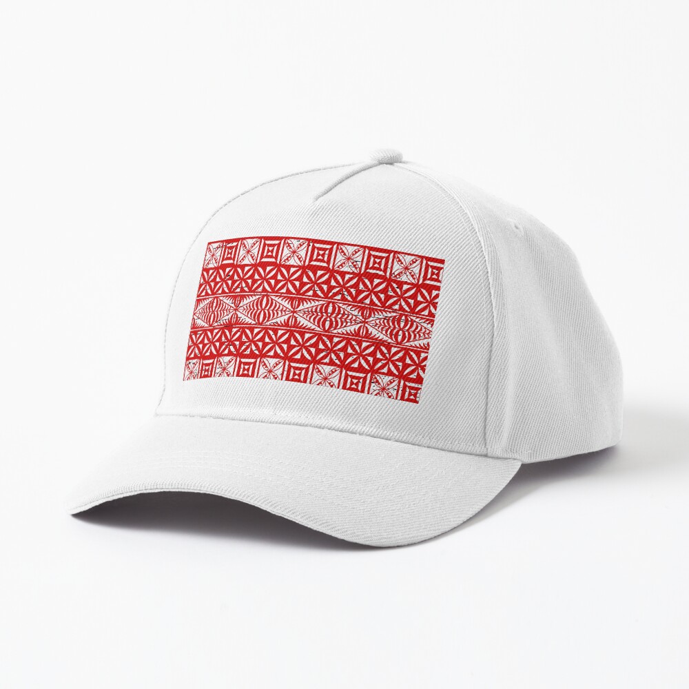 "Ngatu Tokelau Feletoa Manulua Tongan Traditional Polynesian Red ...