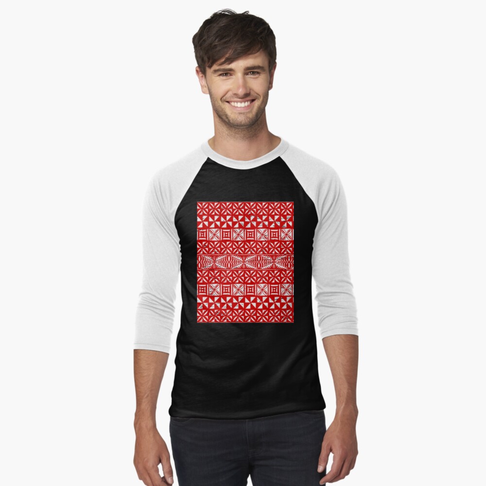 "Ngatu Tokelau Feletoa Manulua Tongan Traditional Polynesian Red ...