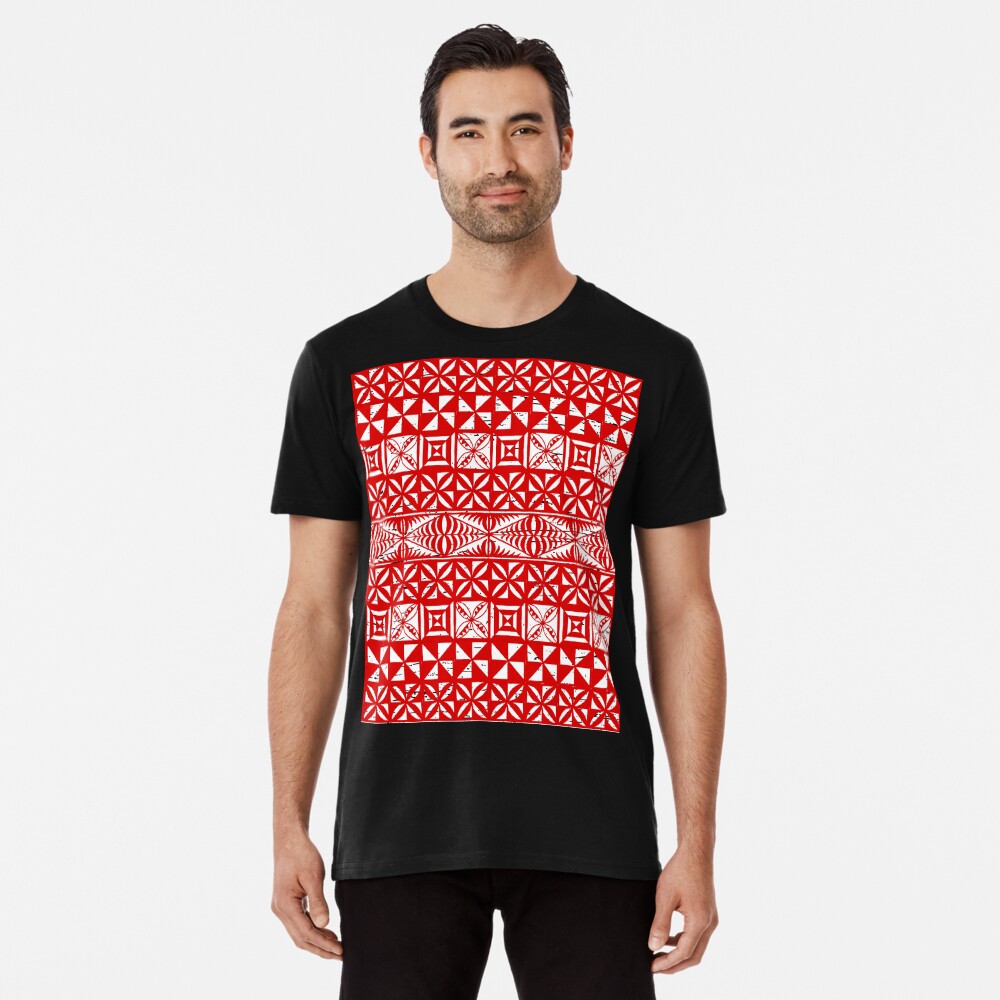"Ngatu Tokelau Feletoa Manulua Tongan Traditional Polynesian Red ...