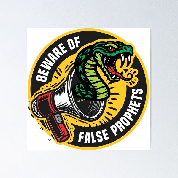 "Beware Of False Prophets - Jesus Warning 9 - Christian" Poster for ...