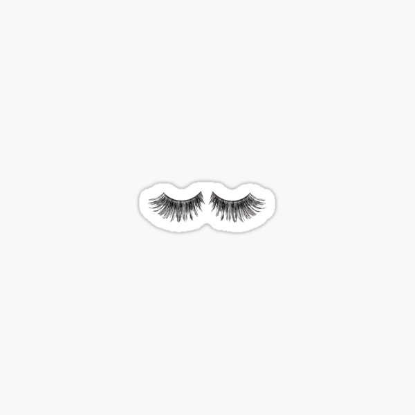 Eyelashes Stickers | Redbubble