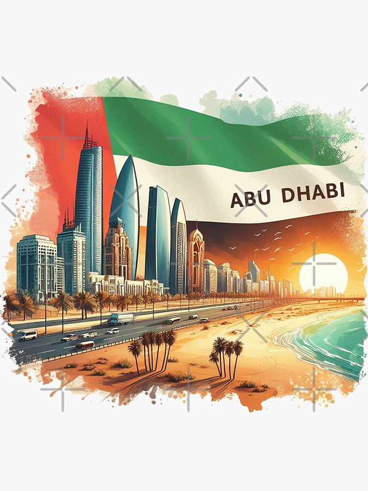 "Abu Dhabi" Sticker for Sale by maximinano100k | Redbubble
