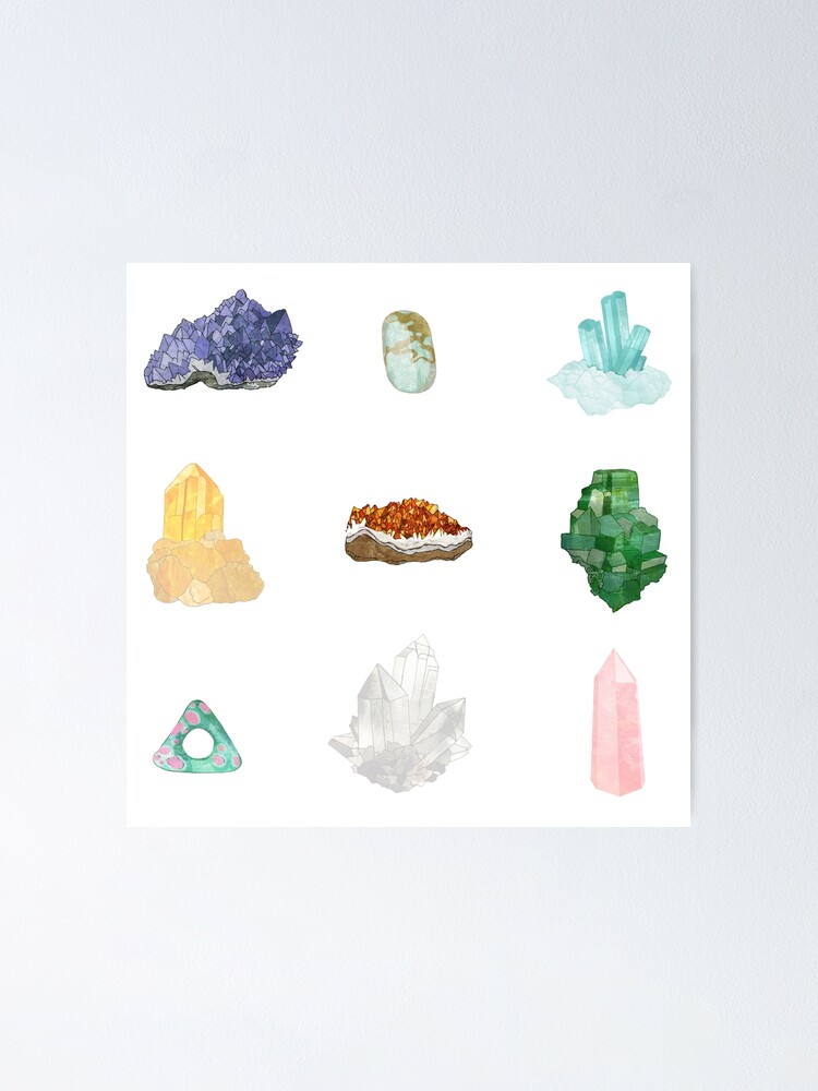 "Gemstones" Poster for Sale by katherineblower | Redbubble