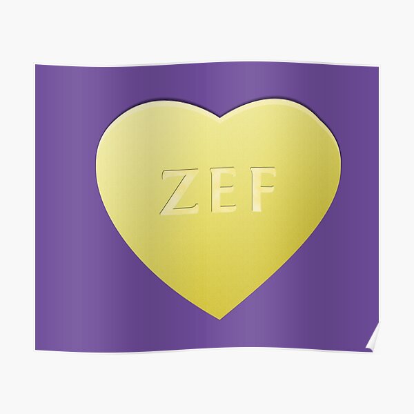 "Zef Candy Heart - Lemon" Poster for Sale by LozMac | Redbubble