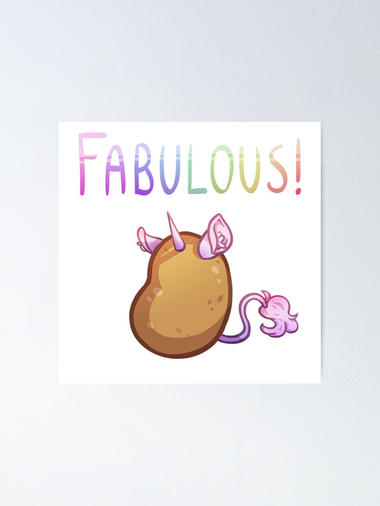 "Potato Unicorn" Poster by Myrasart | Redbubble