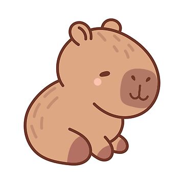"Funny Kawaii Capybara Pack" Sticker for Sale by OlyaLitvinova | Redbubble