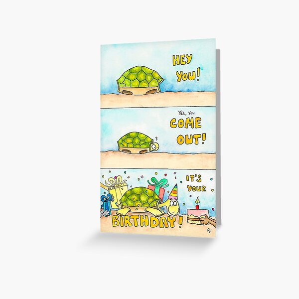 "Tortoise Birthday " Greeting Card for Sale by Nicole Janes | Redbubble