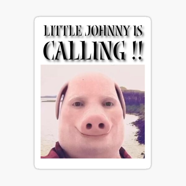 "John Pork- Brainrot " Sticker for Sale by Thewisdomerr | Redbubble