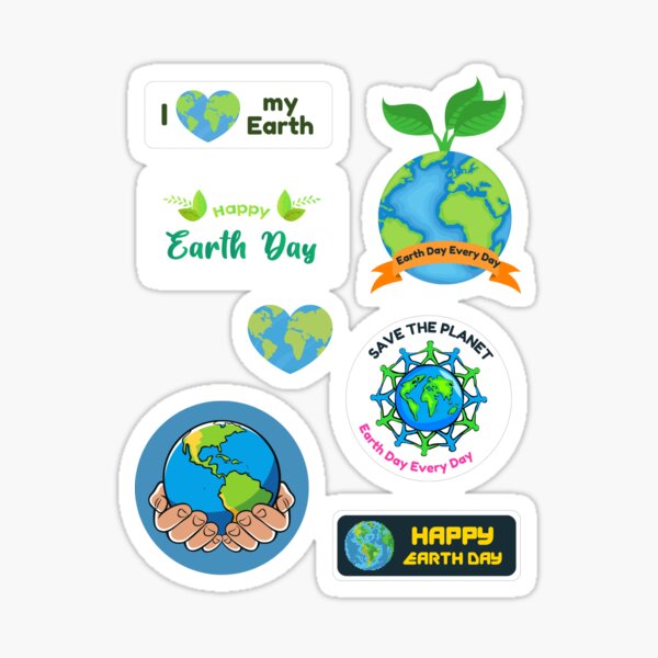 "Earth Day Sticker Pack 01" Sticker for Sale by PerfectDay2Play | Redbubble