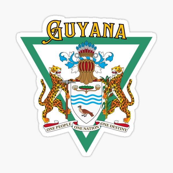 "Guyana" Sticker for Sale by Amar-yah | Redbubble