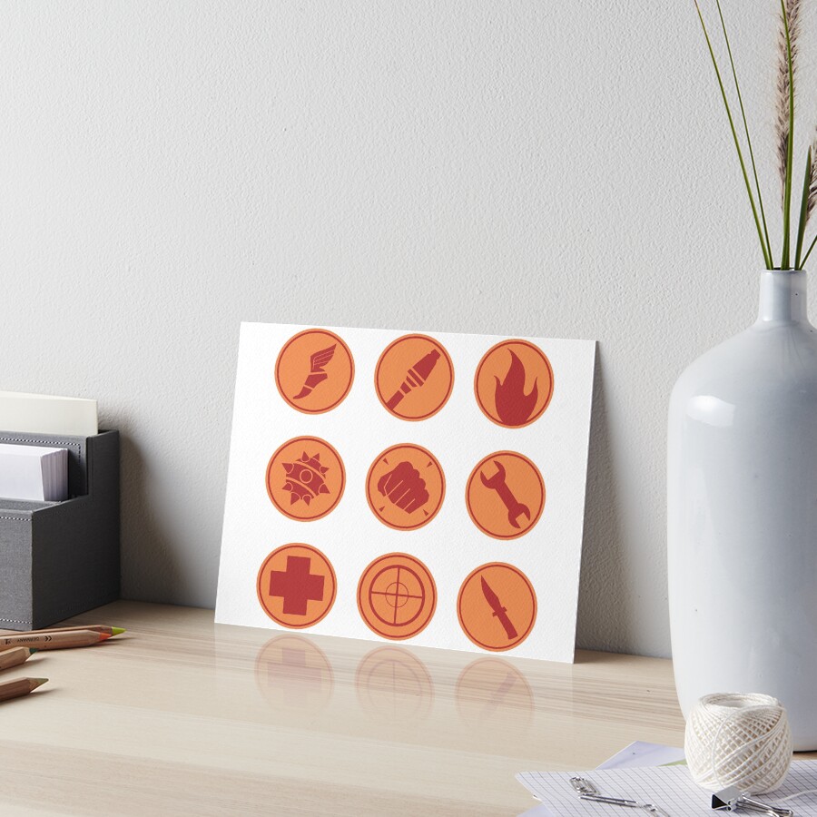 "TF2 RED Class Symbols" Poster for Sale by callmejelli | Redbubble