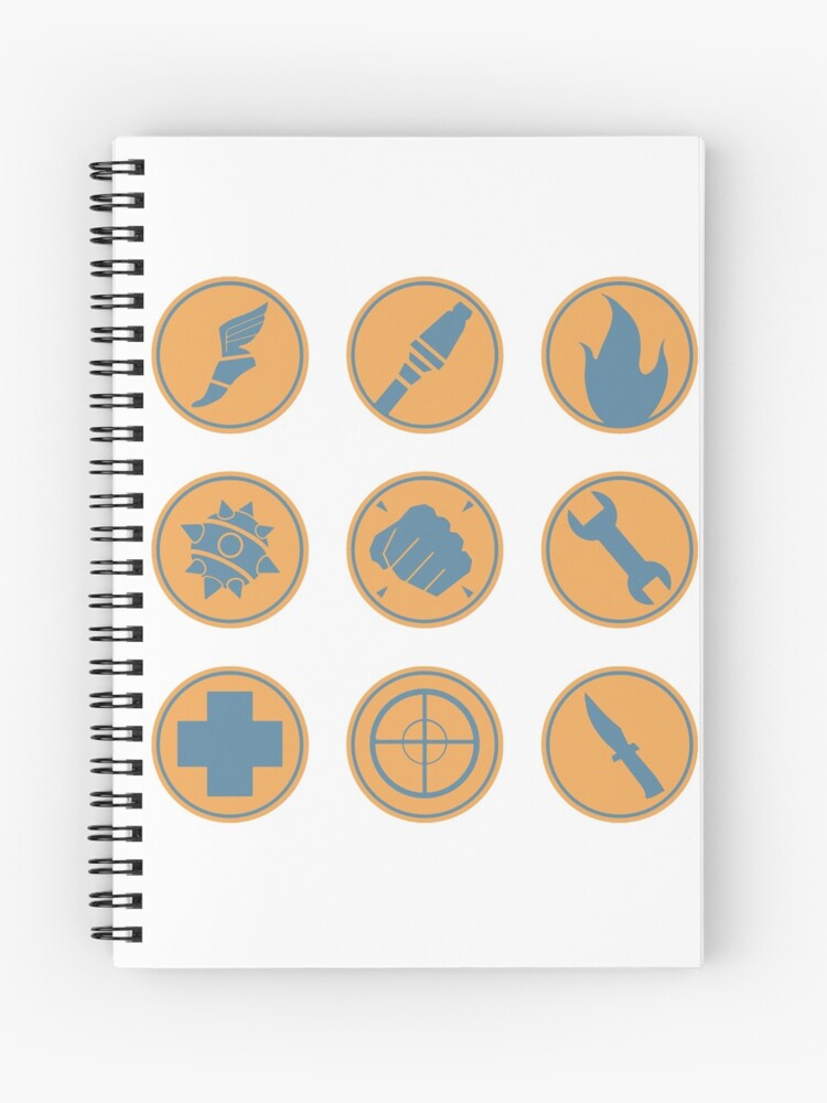 "TF2 BLU Class Symbols" Journal for Sale by callmejelli | Redbubble
