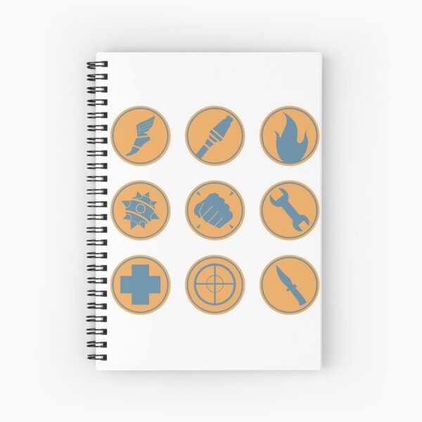 "TF2 BLU Class Symbols" Journal for Sale by callmejelli | Redbubble