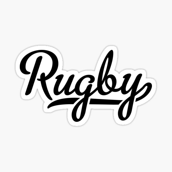 "rugby" Sticker for Sale by Vectorqueen | Redbubble