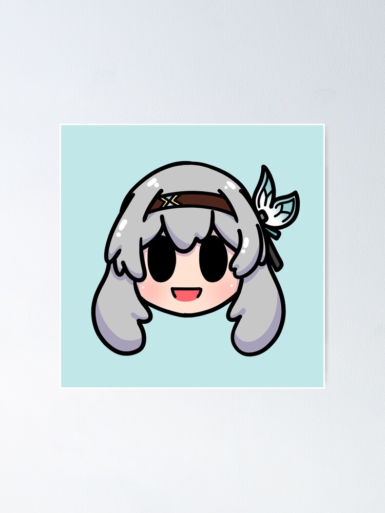 "HSR Honkai star rail Firefly chibi head Morcaworks" Poster for Sale by ...