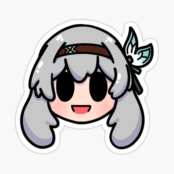"HSR Honkai star rail Firefly chibi head Morcaworks" Sticker for Sale ...