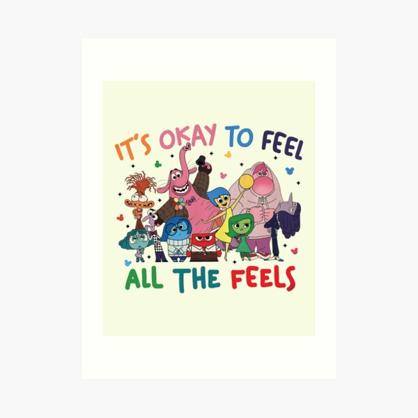 "Today I Feel All The Feels Inside Out 2" Art Print for Sale by Mmine ...