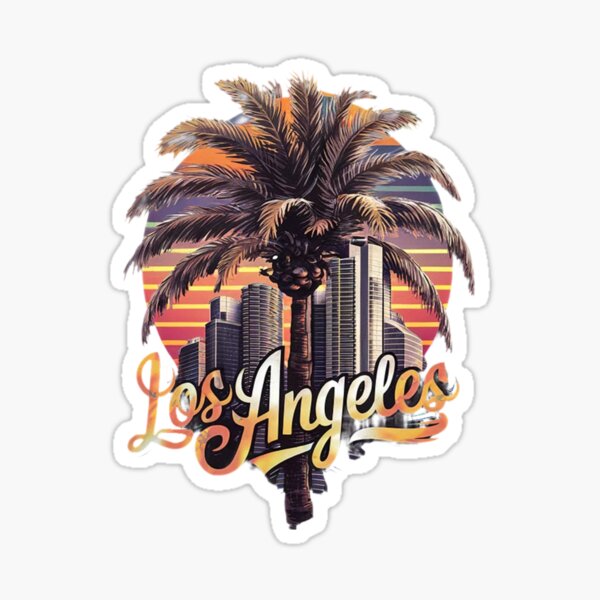 "Los Angeles California " Sticker for Sale by 2minutidiitalia | Redbubble