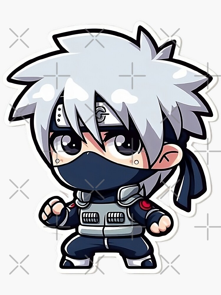 "Chibi Kakashi" Sticker for Sale by StickersNPeels | Redbubble