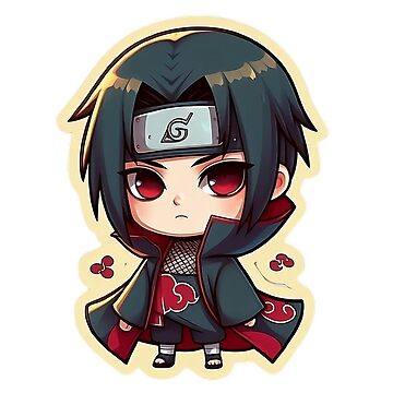 "Chibi Itachi" Sticker for Sale by StickersNPeels | Redbubble