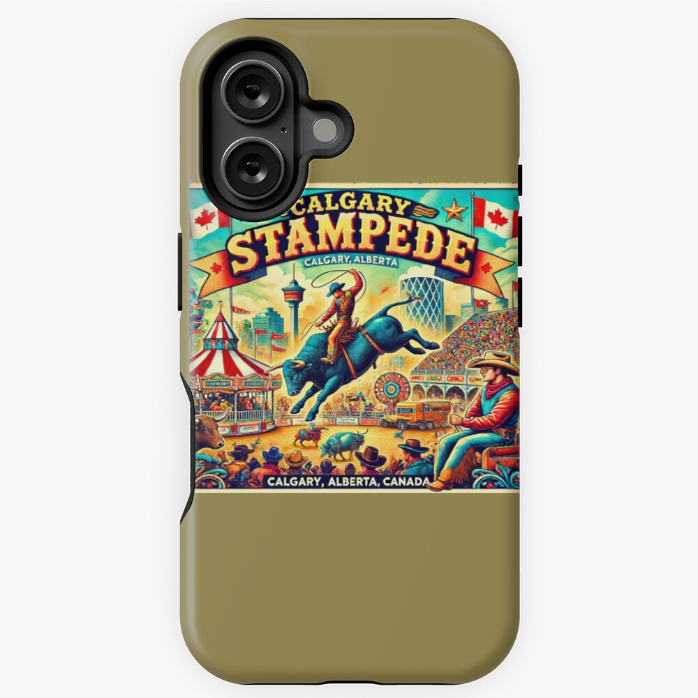 "Retro Calgary Stampede Poster" Sticker for Sale by Koalangel | Redbubble
