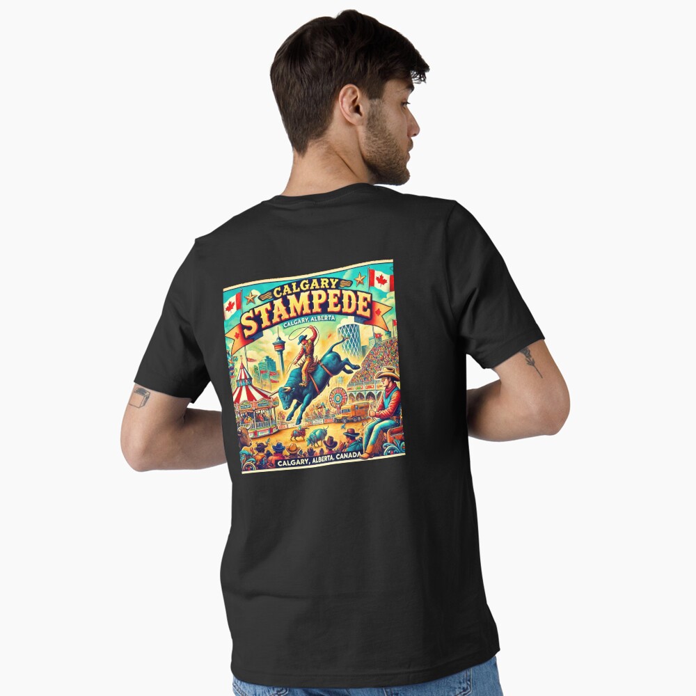 "Retro Calgary Stampede Poster" Sticker for Sale by Koalangel | Redbubble