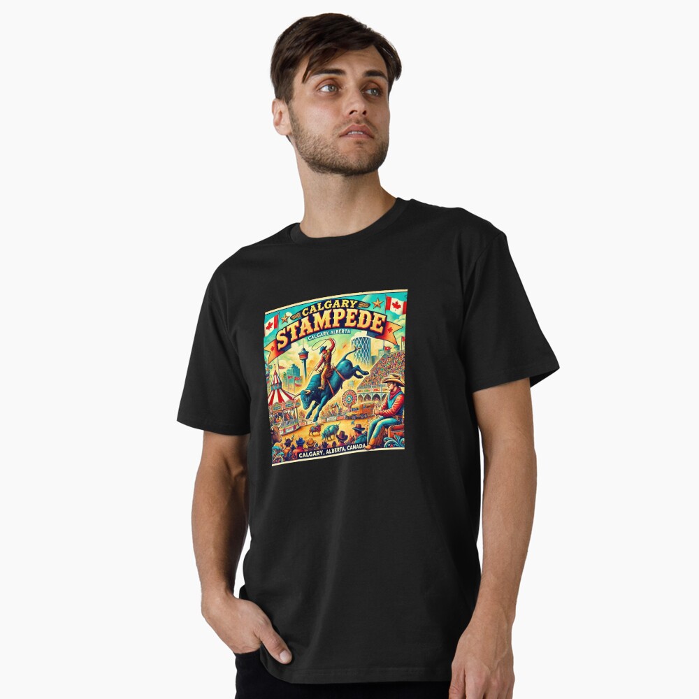 "Retro Calgary Stampede Poster" Sticker for Sale by Koalangel | Redbubble