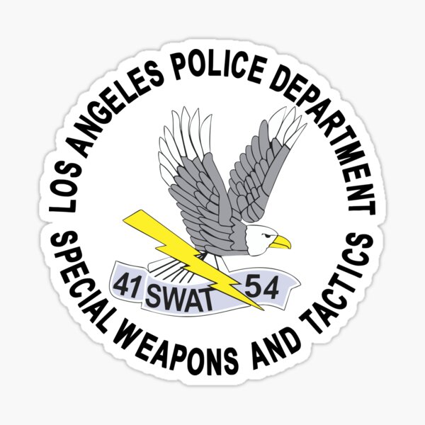 "Los Angeles Police Department LAPD Swat Unit Rescue 2" Sticker for ...