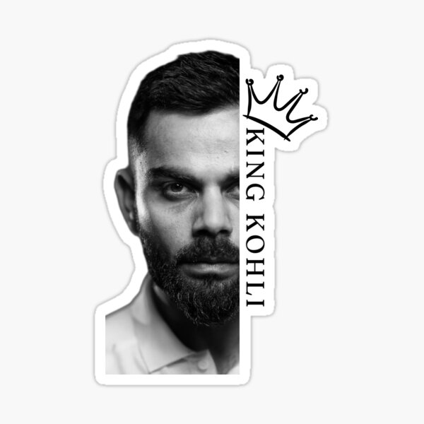 "King Kohli ft Virat Kohli " Sticker for Sale by Kedarss124 | Redbubble