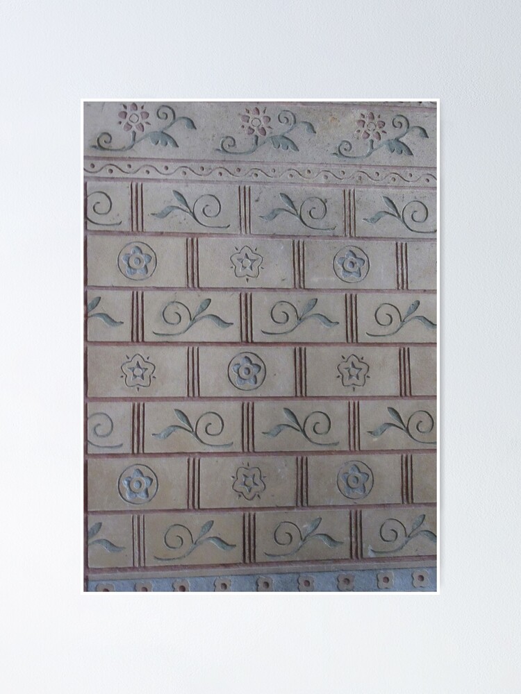 "Sgraffito Wall" Poster by lezvee | Redbubble