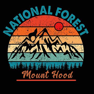 "Mount Hood National Forest" Sticker for Sale by graphic-map | Redbubble