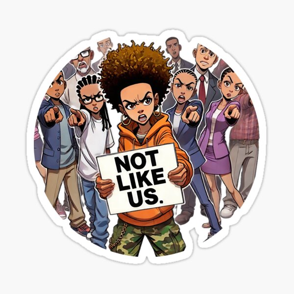 "Not Like Us" Sticker for Sale by KriticalDesigns | Redbubble
