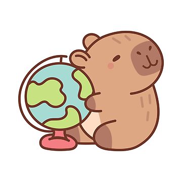 "School Kawaii Capybara Set" Sticker for Sale by OlyaLitvinova | Redbubble