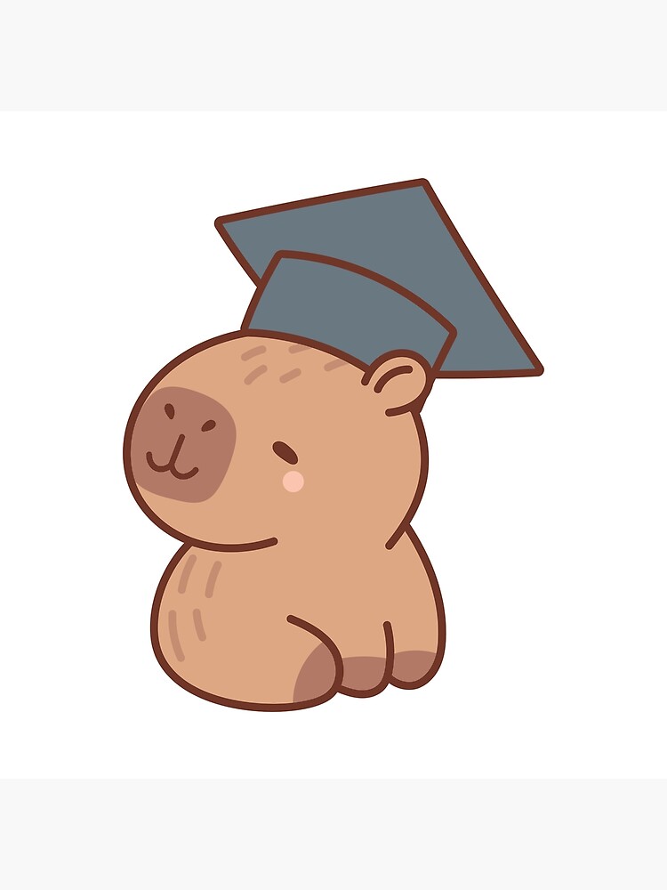"School Funny Capybara Pack" Poster for Sale by OlyaLitvinova | Redbubble