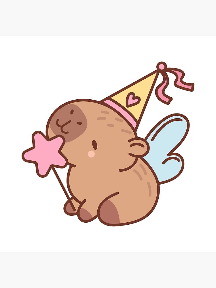 "Kawaii Princess Capybara Pack" Poster for Sale by OlyaLitvinova ...