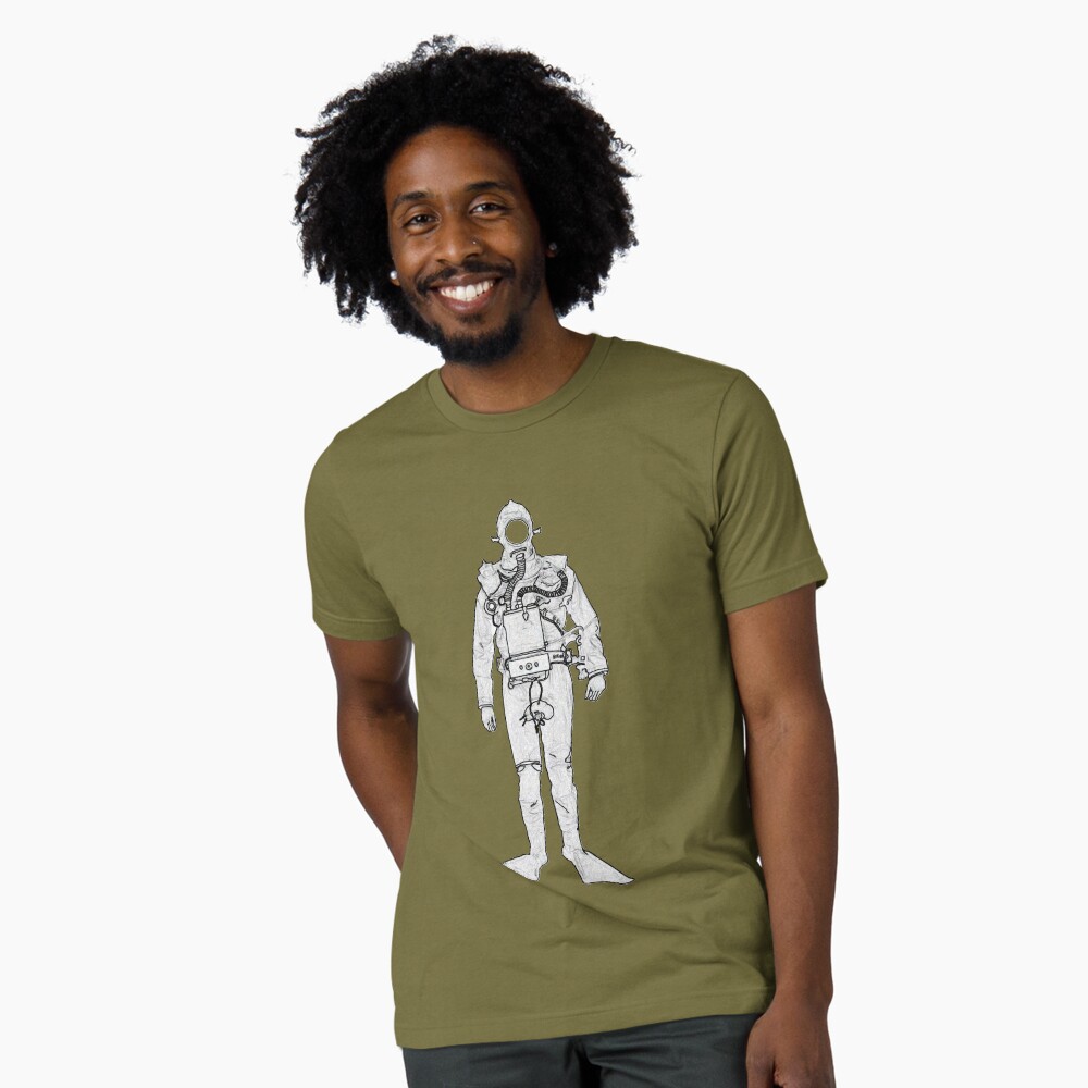 "Vintage British Frogman Rebreather Diver URM" Sticker for Sale by ...