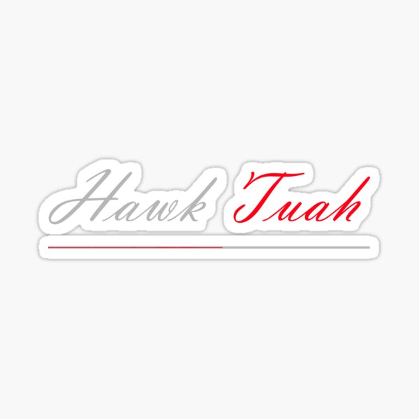 "Hawk Tuah" Sticker for Sale by SDWC | Redbubble