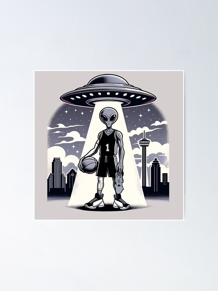 "Wemby Alien Mask Off" Poster for Sale by FanFocusedTees | Redbubble
