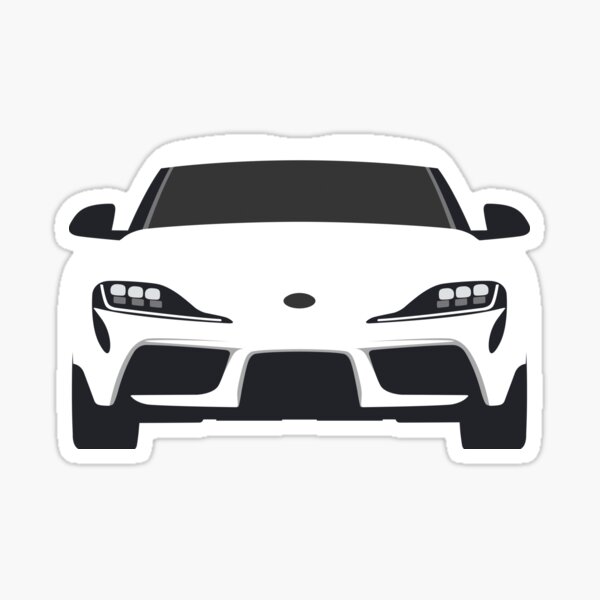 Toyota Supra Vector Drawing