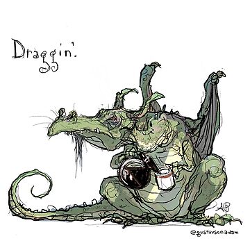 "Draggin'" Greeting Card for Sale by Adam Gustavson | Redbubble