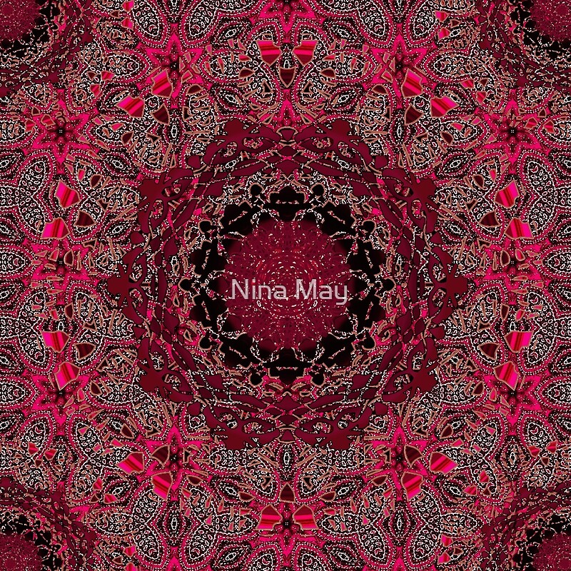 "Cinnamon Wisteria Mandala" by Nina May | Redbubble