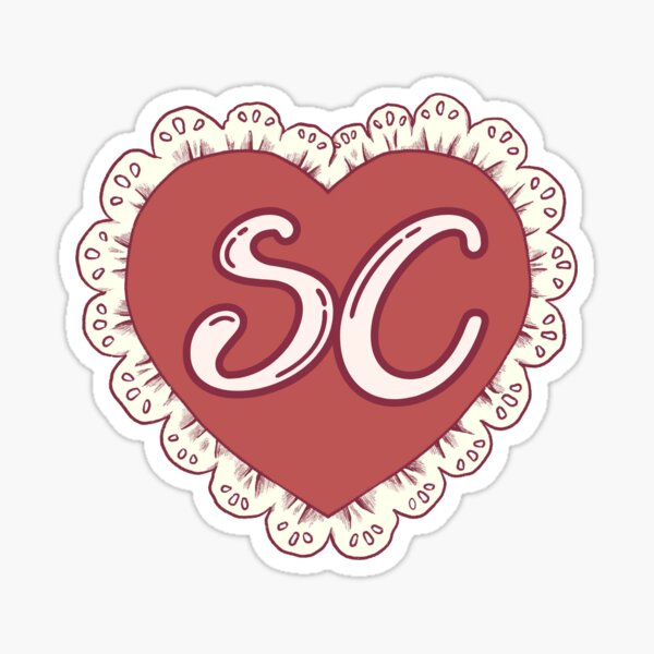 "sabrina carpenter red heart aesthetic eics" Sticker for Sale by ...