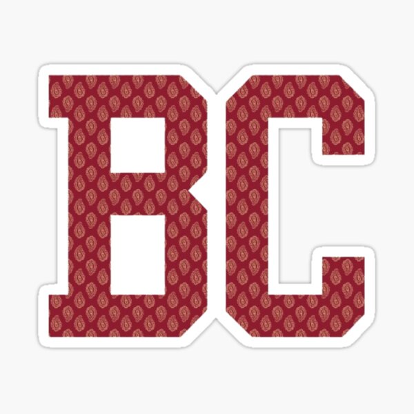 "Boston College Red Bandana Design" Sticker for Sale by katymcb12 ...