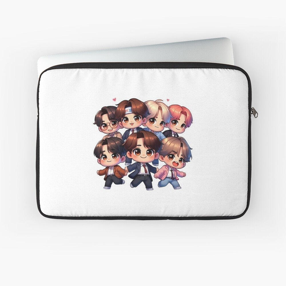 "Chibi BTS" Sticker for Sale by StickersNPeels | Redbubble