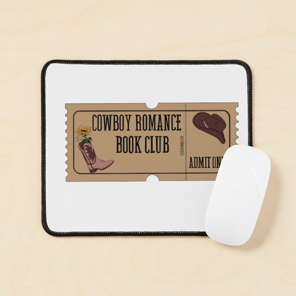 "Cowboy Romance Book Club Ticket " Sticker for Sale by teenspirit1030 ...