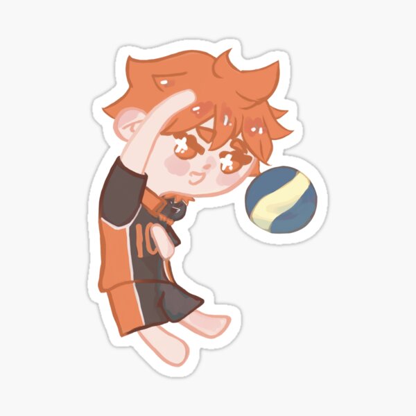 "Hinata Shoyo" Sticker for Sale by Cecilianeko | Redbubble
