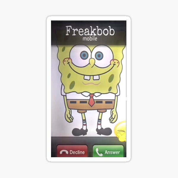 "Freakybob" Sticker for Sale by Thewisdomerr | Redbubble