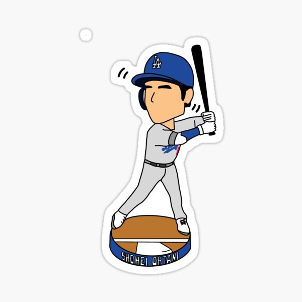 "Shohei Ohtani Dodgers Bobble Head Sticker" Sticker for Sale by ...