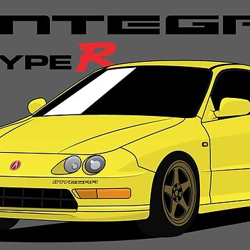 "DC2 Integra Type R - Version II" Sticker for Sale by JDMCartunez ...